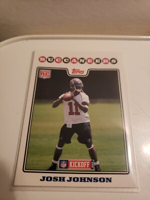 2008 Topps #175 Josh Johnson - Rookie Card - Tampa Bay Buccaneers - NFL ...