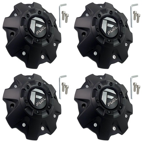 4 Fuel Off-Road Wheels Black Wheel Center Caps 5/6/8L D578 Battle Axe ...