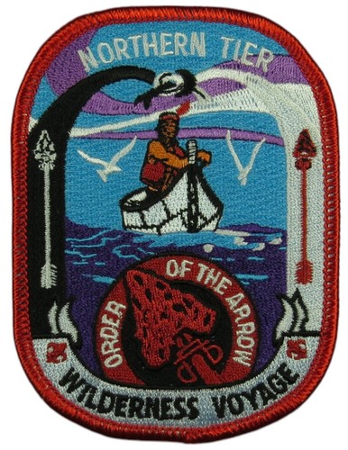 OA National Northern Tier Wilderness Voyage Patch RED Bdr (LX282) | eBay