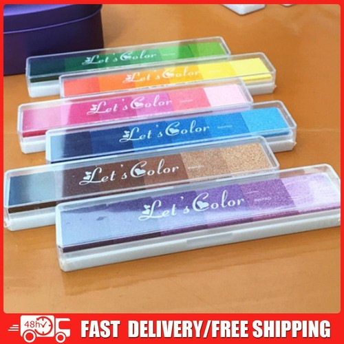 Gradient Colorful Inkpad Home Seals Ink Pad DIY Art Scrapbooking Decor ...