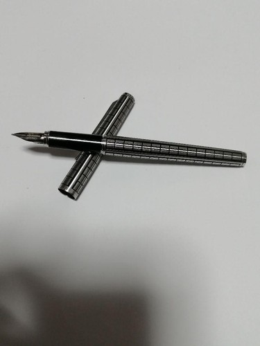 Platinum Fountain Pen Silver Tip 18K WG Medium Used | eBay