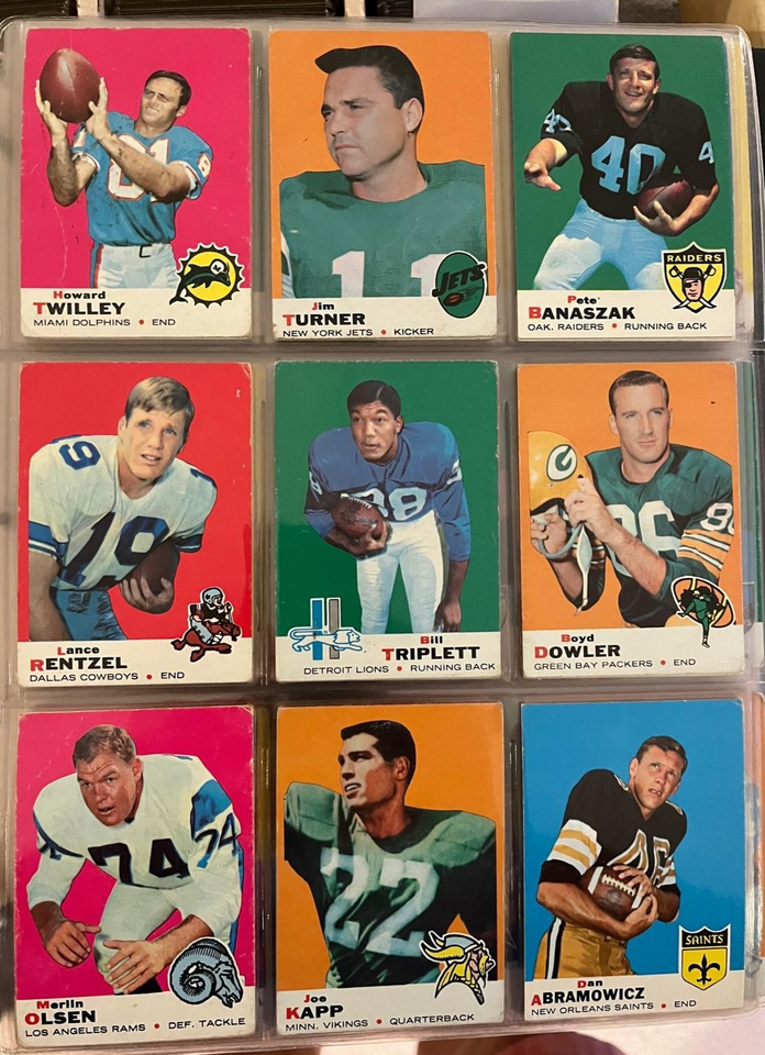 1969 Topps Football Complete Set! Good! | eBay