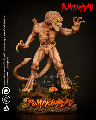 Pumpkinhead Horror Film 3D Print, Unpainted Demon Monster Model Kit | eBay