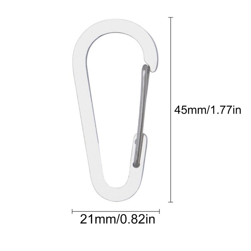 10Pcs Carabiner Clip Carabiner Hook Spring Clip for Camping Hiking ...