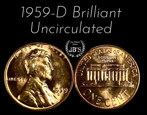 1959 D Lincoln Memorial Cent BRILLIANT UNCIRCULATED *JB's Coins* | eBay