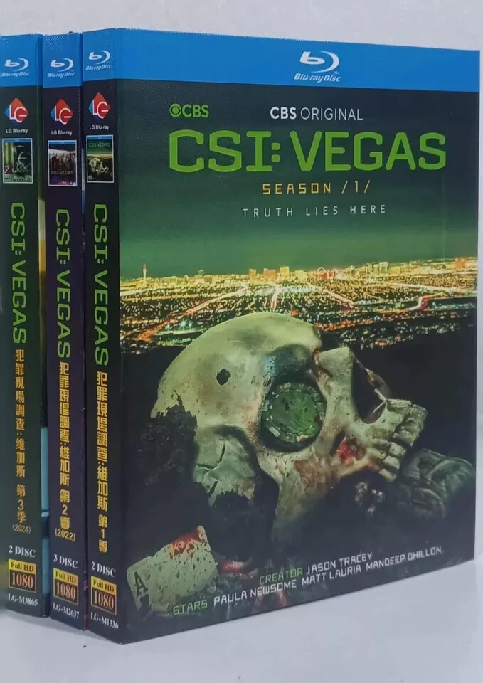 CSI: Vegas:Season 1-3 TV Series Blu.ray DVD BD 7 Disc All Region Box ...