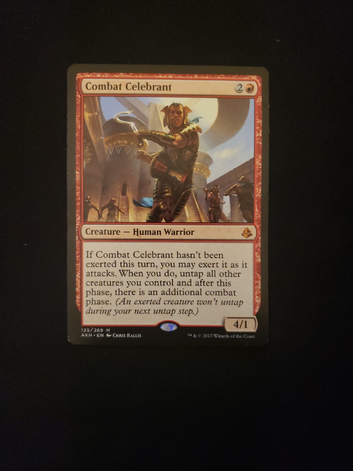 MTG Combat Celebrant x 1 Amonkhet Nm. Red Mythic Rare Excellent ...