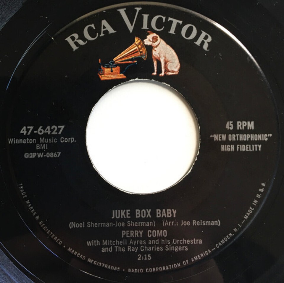 Perry Como - Hot Diggity (Dog Ziggity Boom) / Juke Box Baby - RCA ...