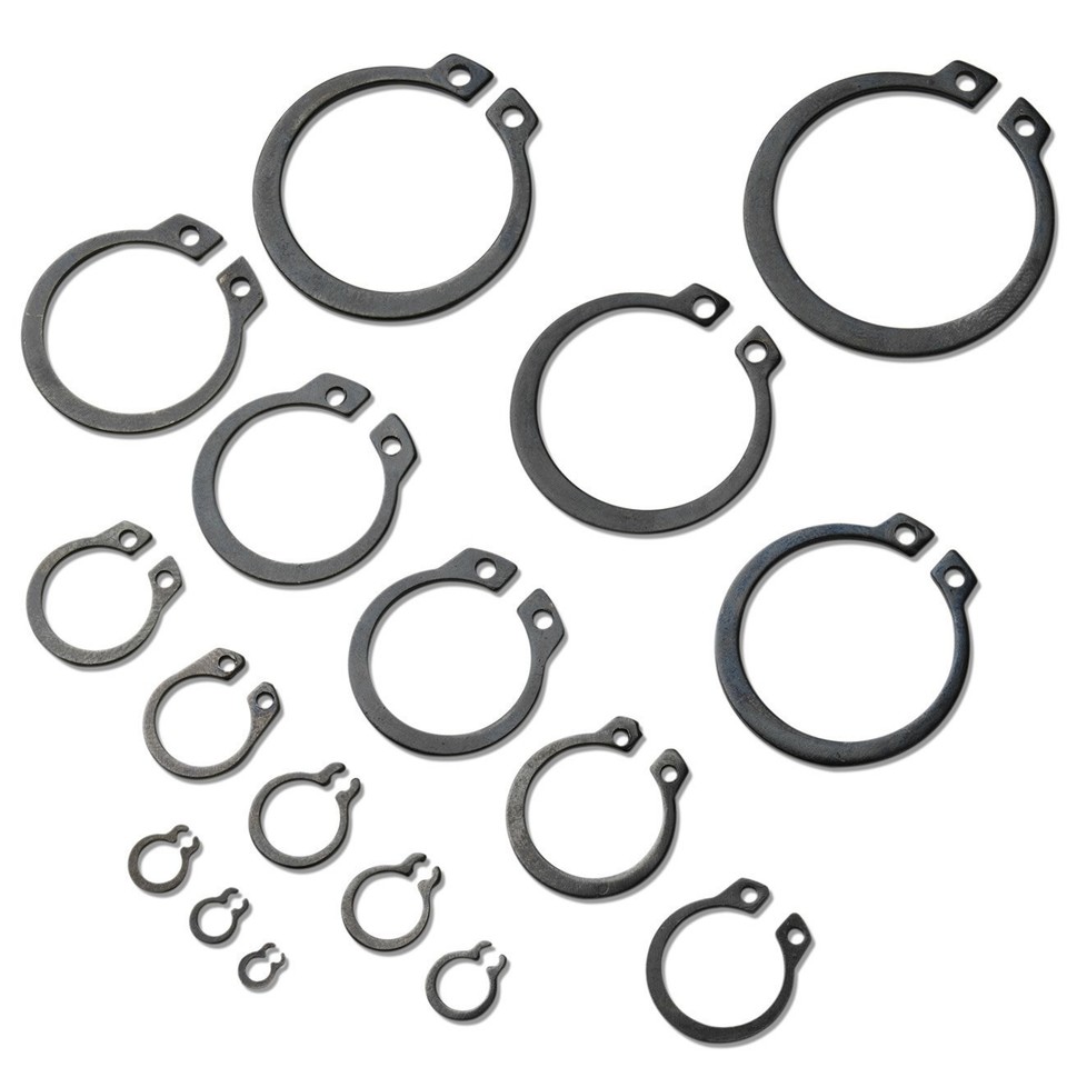 300pc Snap Ring Assortment Retaining Snap Hook Ring Assorted Kit ...