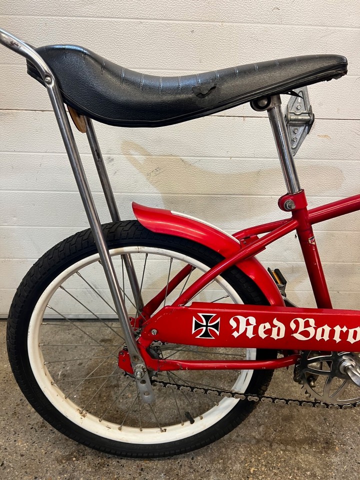 1970s Huffy Red Baron Banana Seat Kids Muscle Bicycle Dragster | eBay