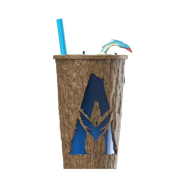 Blue & Brown Avatar Fire And Ash Light Up Tumbler Banshee Totem Cup ...