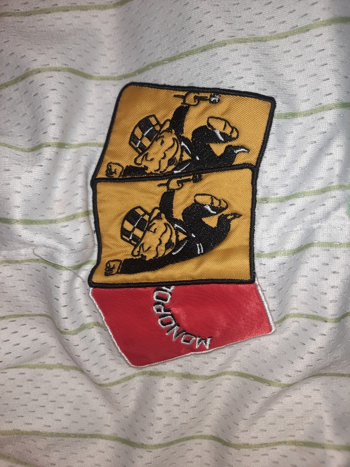 Monopoly Game Shorts ~ XL ~ Green Pinstripe ~ Logo ~ missing drawstring ...