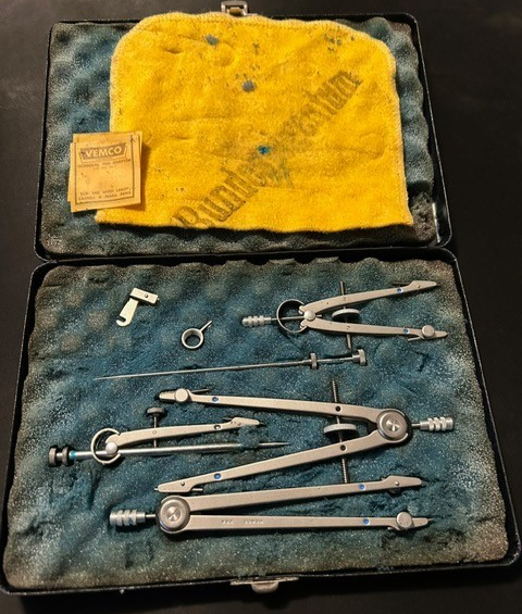 Alvin Precision Drawing Instruments Compass Set in Case Germany | eBay