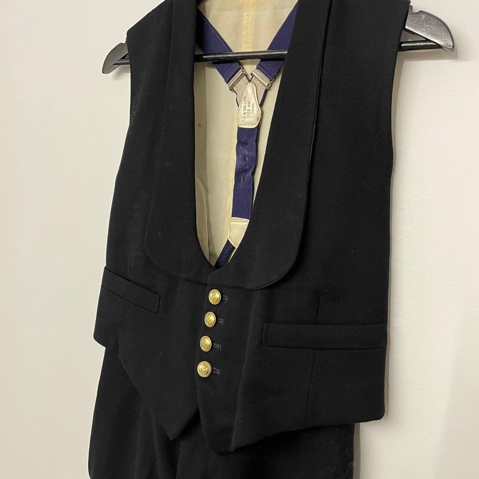 Vintage Royal Navy Officers Mess Suit Commander Rank Uniform Gieves ...