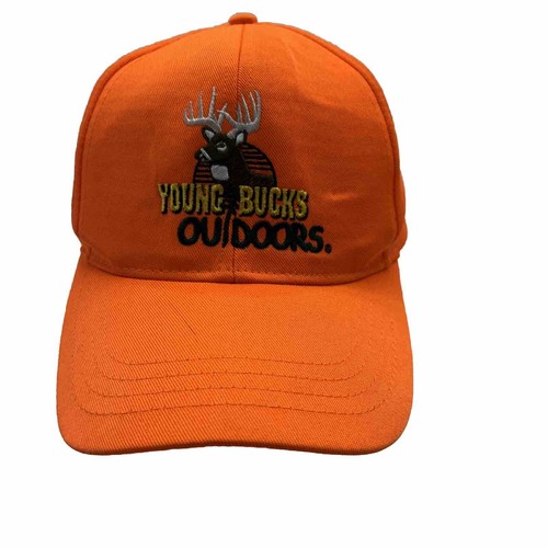 Young Buck Outdoors Embroidered Buck on Fluorescent Orange Snapback ...