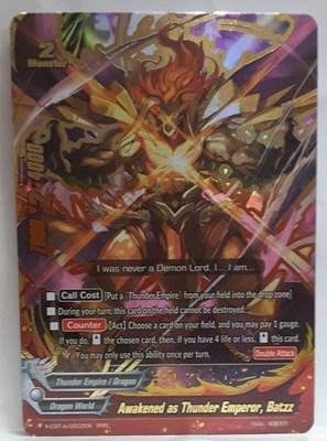 Future Card Buddyfight Awakened as Thunder Emperor, Batzz X-CBT-A ...
