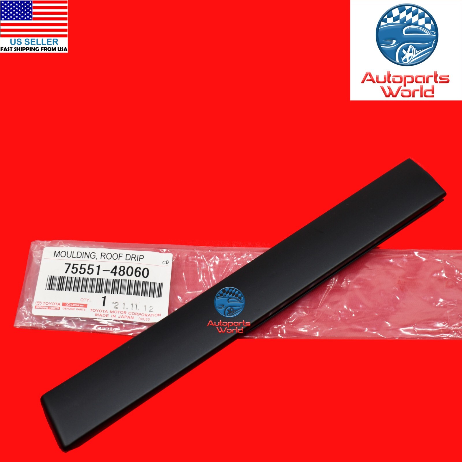 GENUINE OEM LEXUS 10-15 RX350 RX450h RIGHT FRONT ROOF DRIP MOLDING ...