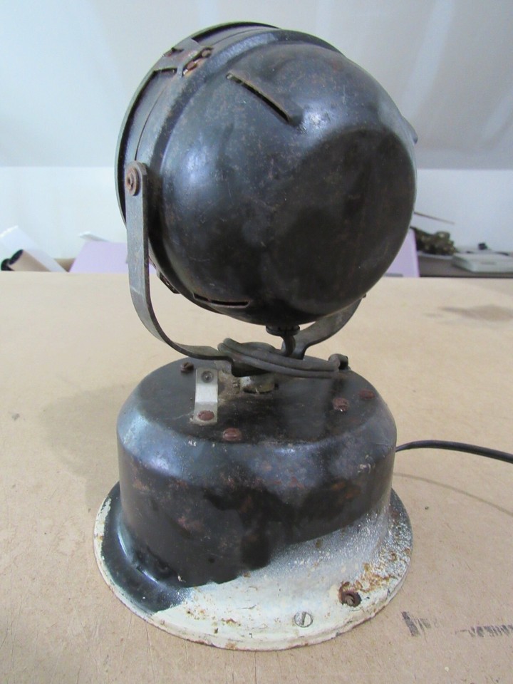 vintage oscillating rotating light lamp railroad train? old antique | eBay