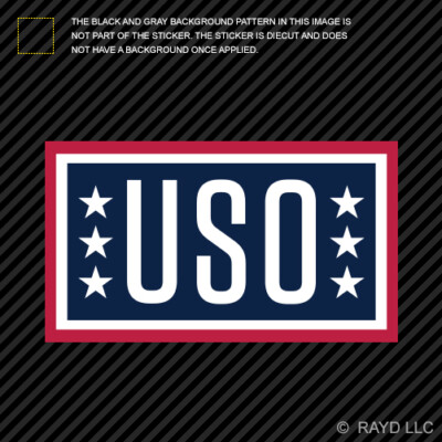 USO Sticker Die Cut Vinyl united service organizations inc non profit ...