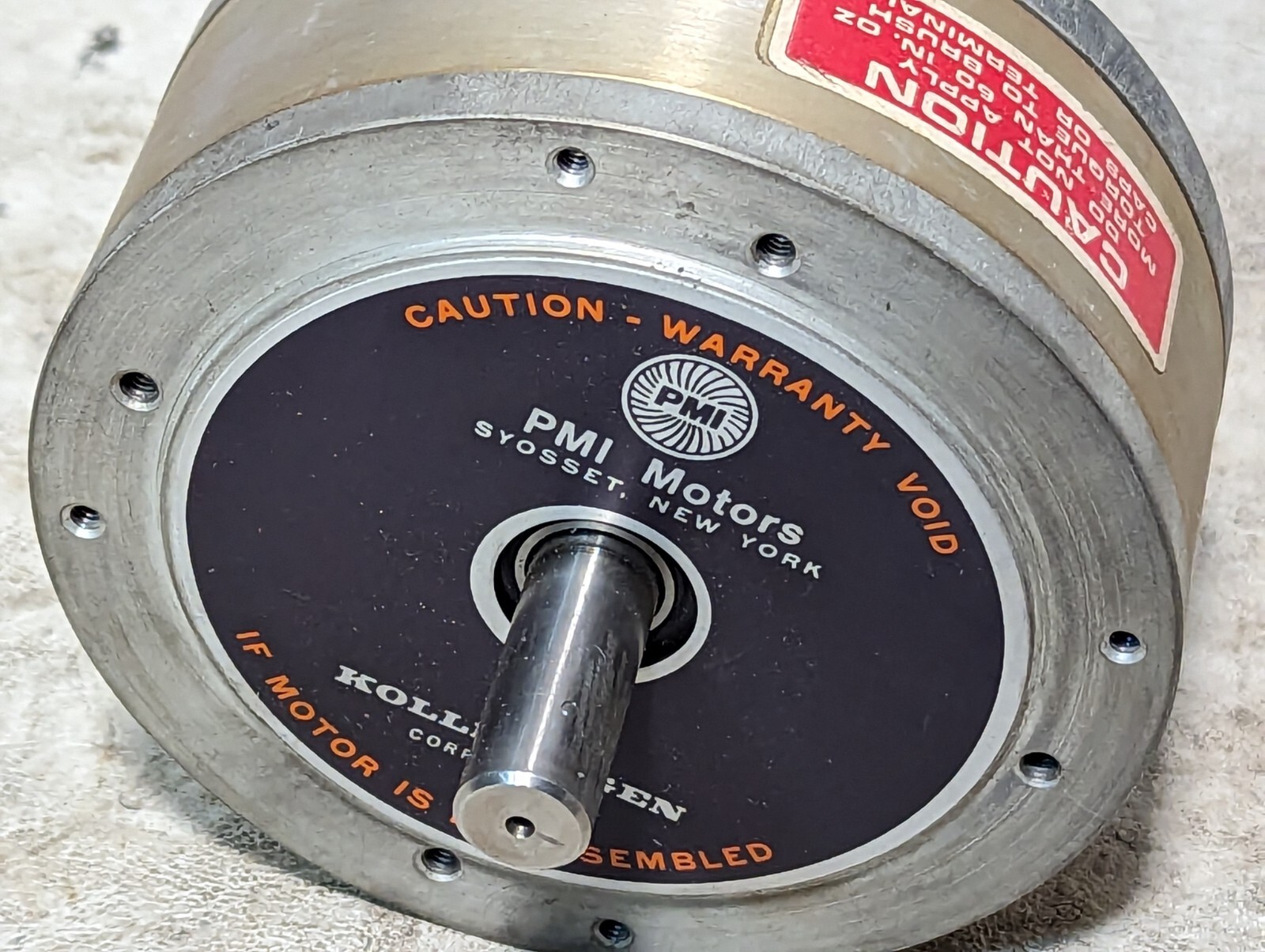 Kollmorgen PMI Motors DC Servo Disk Motor 00-00902-003, type U9M4 | eBay