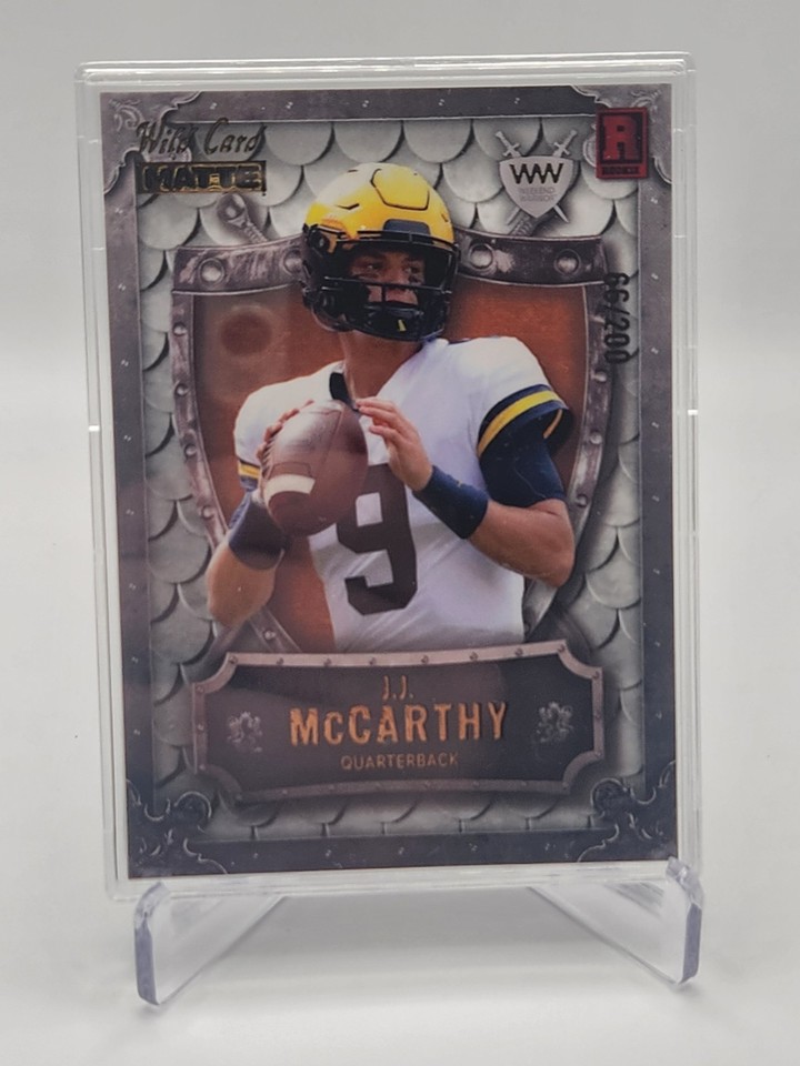 2023 JJ McCarthy Wild Card Matte Weekend Warrior /200 Rookie # WW-JM | eBay