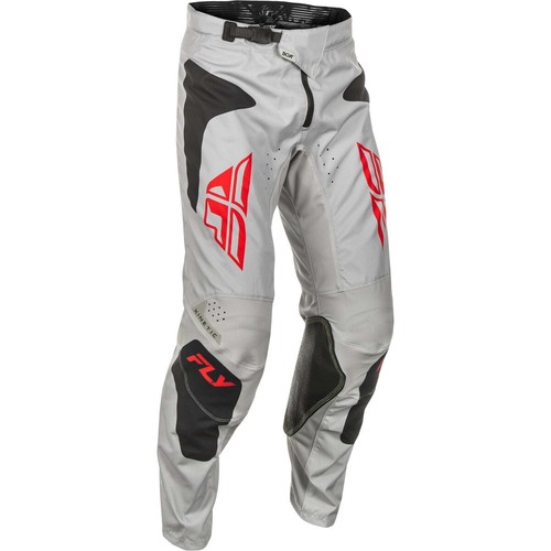 Fly Racing Light Grey/Red/Black Kinetic SYM Pants 378-43032 | eBay