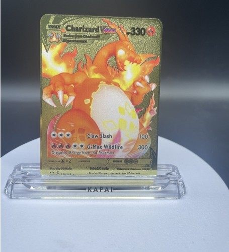 Charizard VMAX Gold Metal Pokemon Card Collector's Edition | eBay