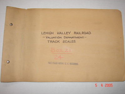 LVRR CO - Valuation Department - Track Scales - 1918 | eBay