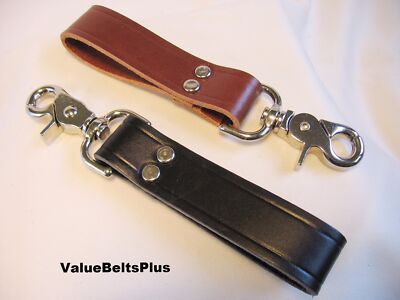 1 in. Wide Heavy Duty Leather Belt Loop Key Fob Tool Keeper - Choice of ...