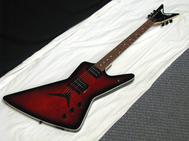 Dean Model ZX FM TRD Flame Top Transparent Red Z Style Electric Guitar ...