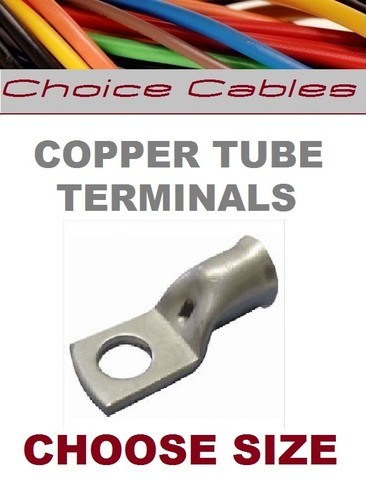 COPPER TUBE TERMINALS, CABLE CRIMP TERMINALS LUGS, 6mm 10mm 16mm 25mm ...