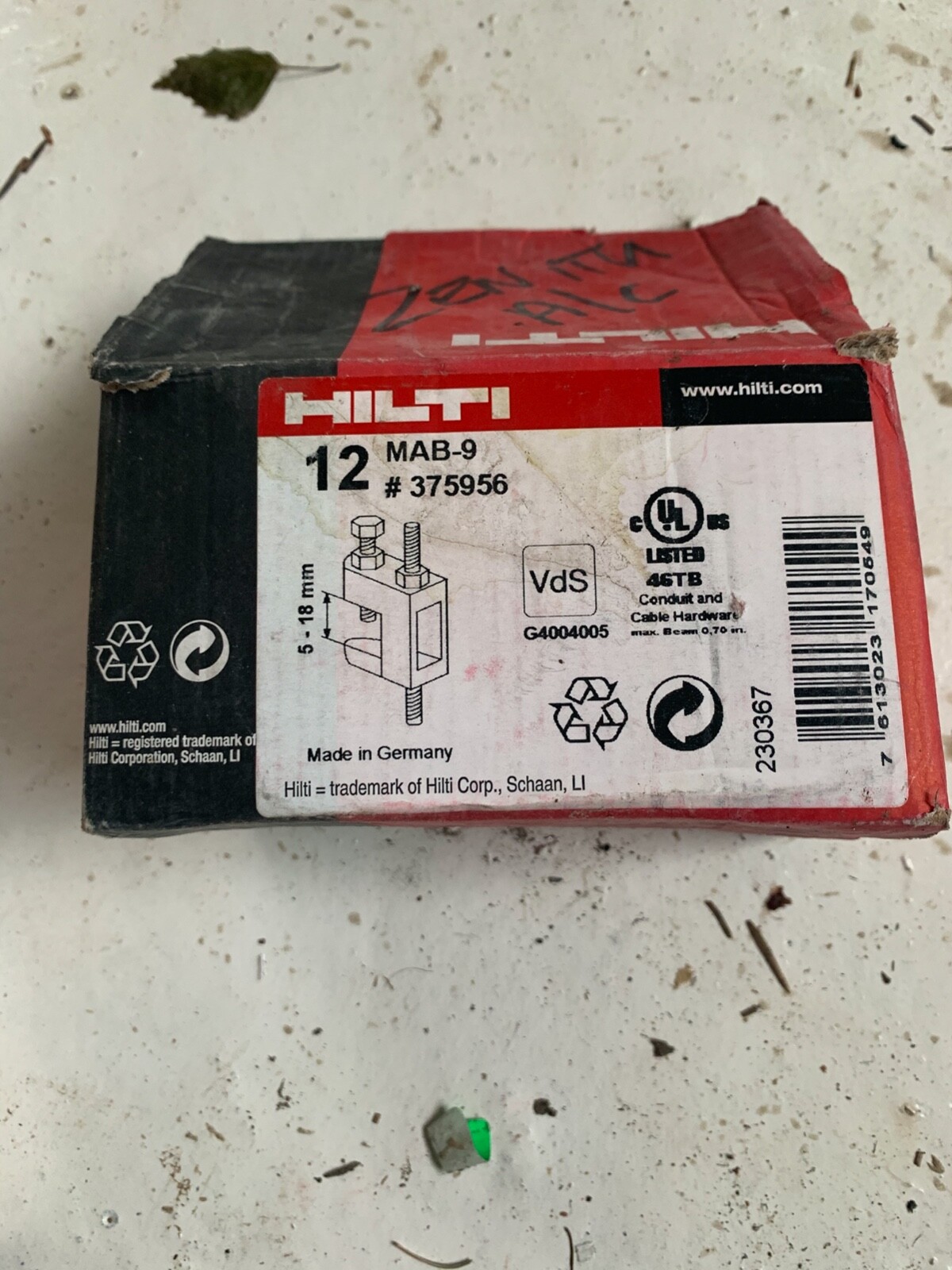 Box of 11 x Hilti MAB-9 Clamping Bow #375956 (1 MISSING FROM BOX SHOULD ...
