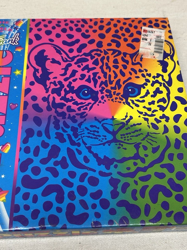 Vintage 90s Lisa Frank Jigsaw puzzle Leopard Rainbow RARE 100pc RoseArt ...