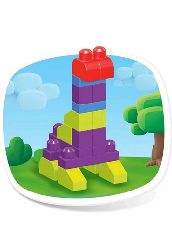 MEGA BLOKS Fisher-Price Toddler Building Blocks Toy Set, Build ‘n ...