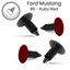 SET OF 4: License Plate Plugs Front Bumper Hole Covers Painted: Pick ...