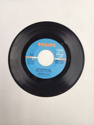 Frankie Valli - September Rain - Philips (45RPM 7”)(AA101) | eBay