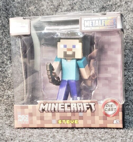 Minecraft Steve Die cast Metal Figure 2” MetalFigs 1ct New In Box NIB ...