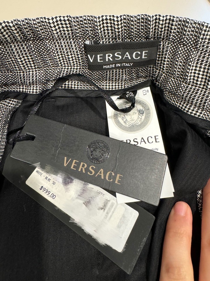 Versace Pants, Black&White, Men's Size 50 (180/84A), Brand new with ...