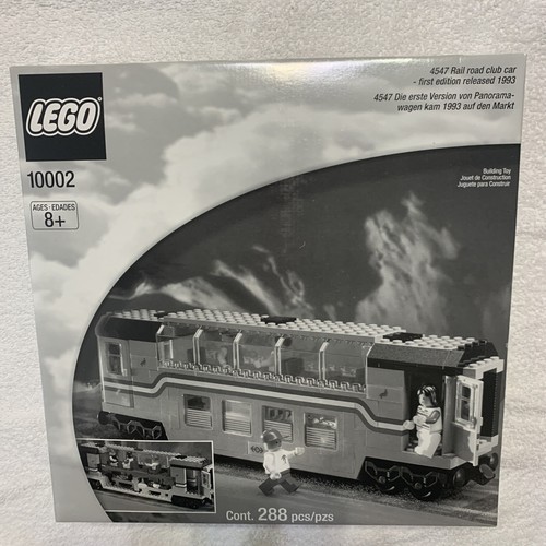 NEW Lego 10002 Legend 4547 Rail Road Club Car 288 Pieces Sealed In Box ...