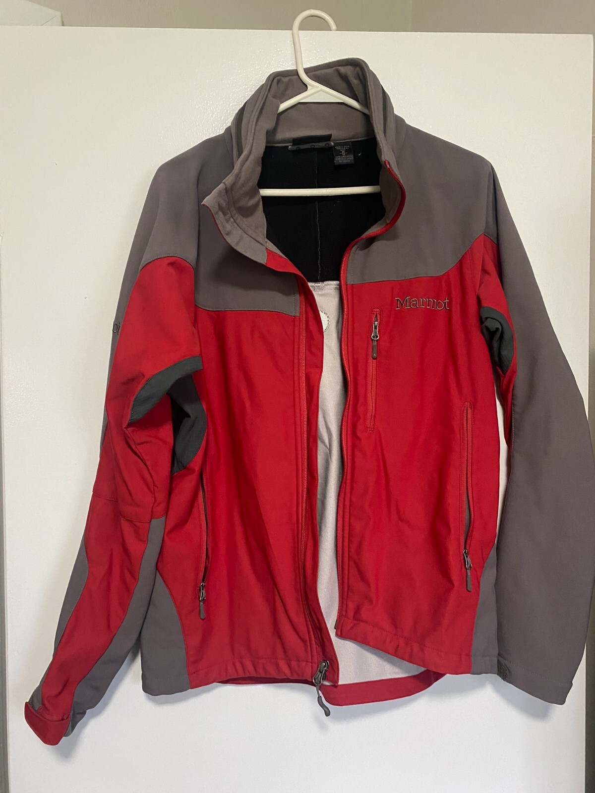Vintage Marmot Red and Gray Jacket Medium | eBay
