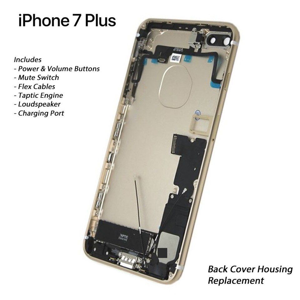 NEW iPhone 7/7 Plus 8/8 Plus Fully Assembled Back Cover Housing with ...