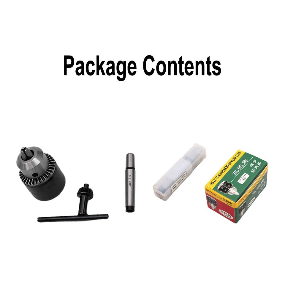 Lathe Drill Chuck Tail Stock With MT2-Morse Taper Arbor Mandrel Tool ...