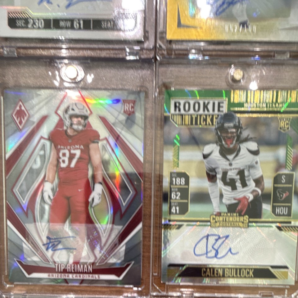 Panini NFL Rookie Autograph Lot 6 Johnson Trice Bullock Reiman | eBay