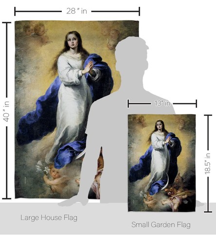 The Immaculate Conception Garden House Flag-Set Religious Faith Hope ...