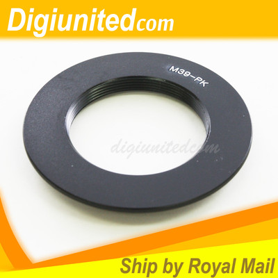 Macro Leica M39 LTM mount lens to Pentax K mount adapter K10D K200D K-7 ...