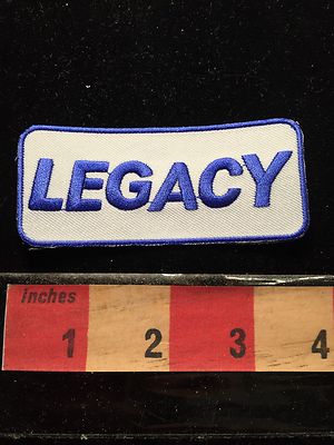 Build A Heritage, Leave A LEGACY Patch ~ Fairly Thin ~ Blue On White ...