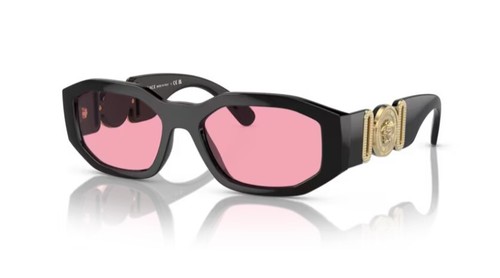Versace 0VE4361 GB1/84 Black/ Pink Square Men's Sunglasses | eBay
