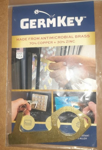 BOGO 2 GermKeys Brass No Touch Hand Tool Germ Key USA | eBay