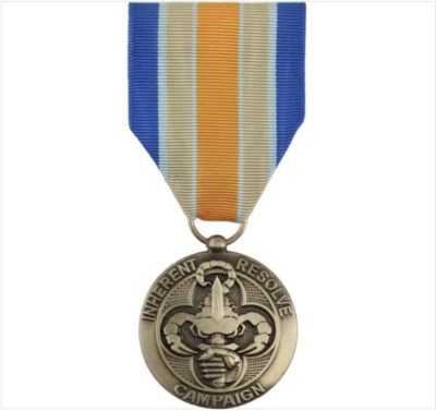 GENUINE U.S. FULL SIZE MEDAL: INHERENT RESOLVE CAMPAIGN | eBay