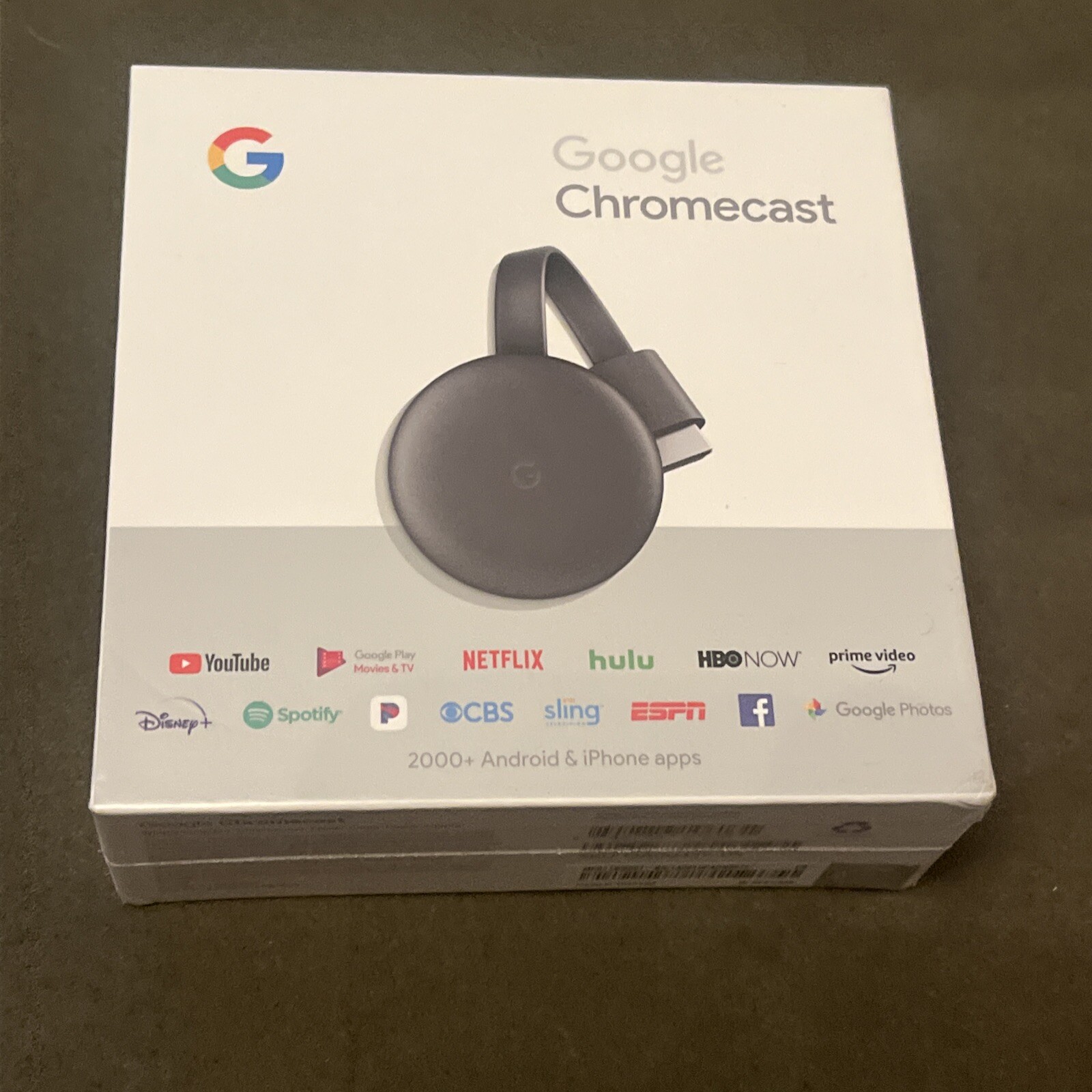 Google Chromecast (2nd Generation) HD Media Streamer Black SEALED NC2-6A5